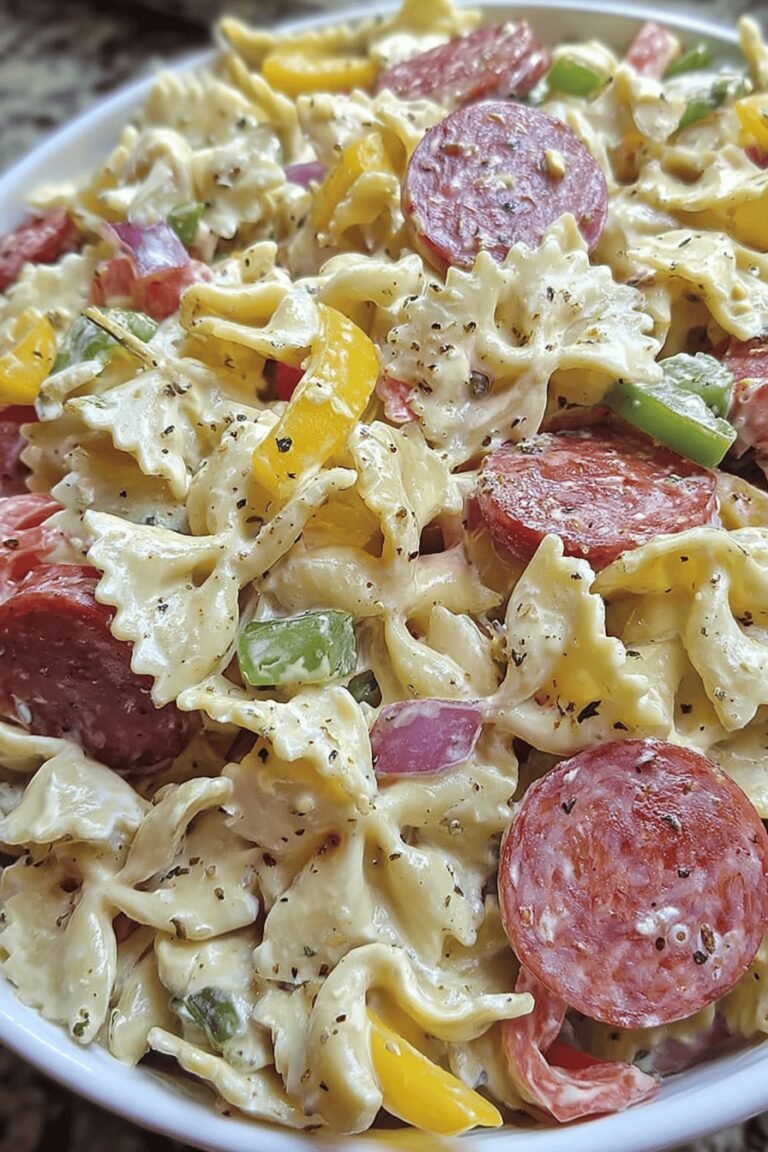 Hearty Italian Deli Pasta Salad - spoonsway.com