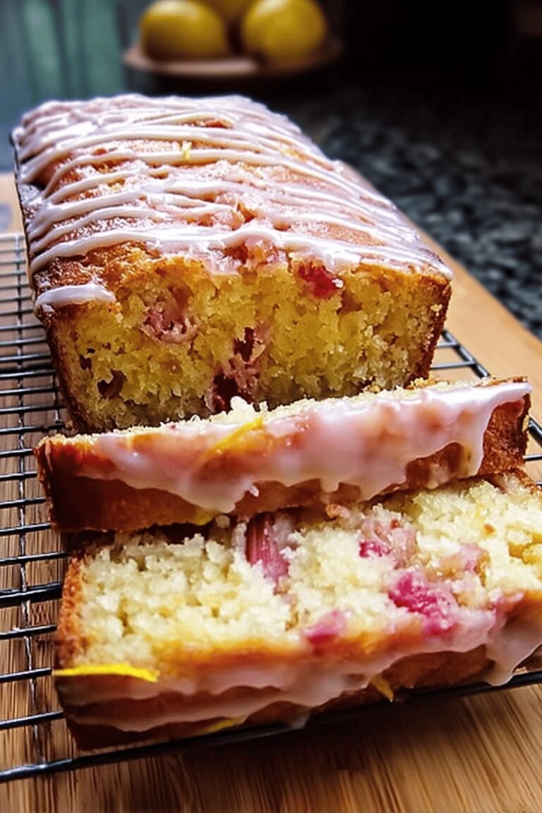 Lemon Rhubarb Sunshine Loaf - spoonsway.com