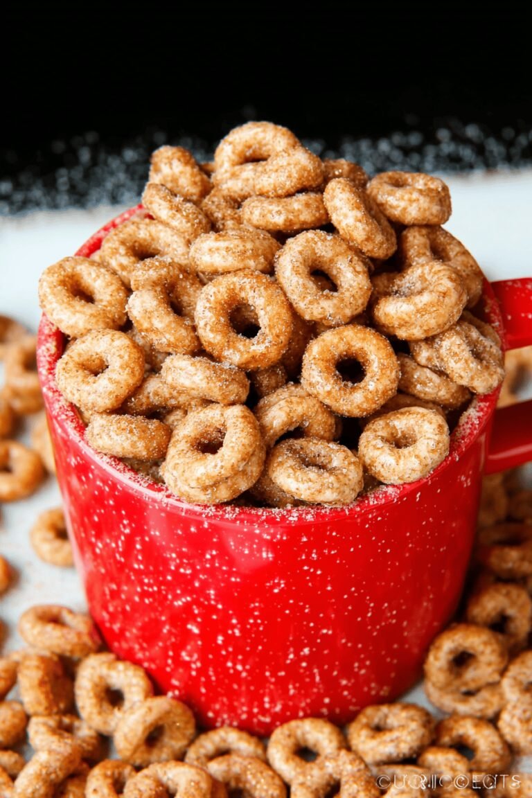 Mini Doughnut Hot Buttered Cheerios - spoonsway.com