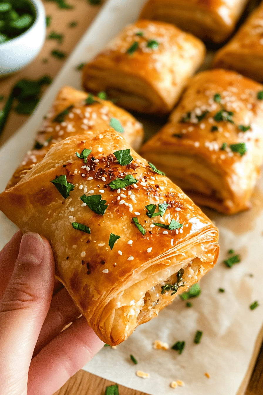Chicken and Cheese Pastry Rolls Recipe - spoonsway.com