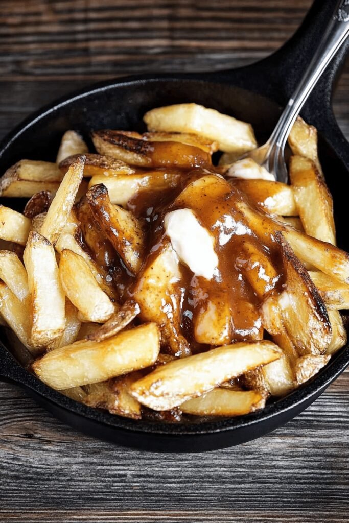 Authentic Canadian Poutine Recipe for Crispy Fries - spoonsway.com