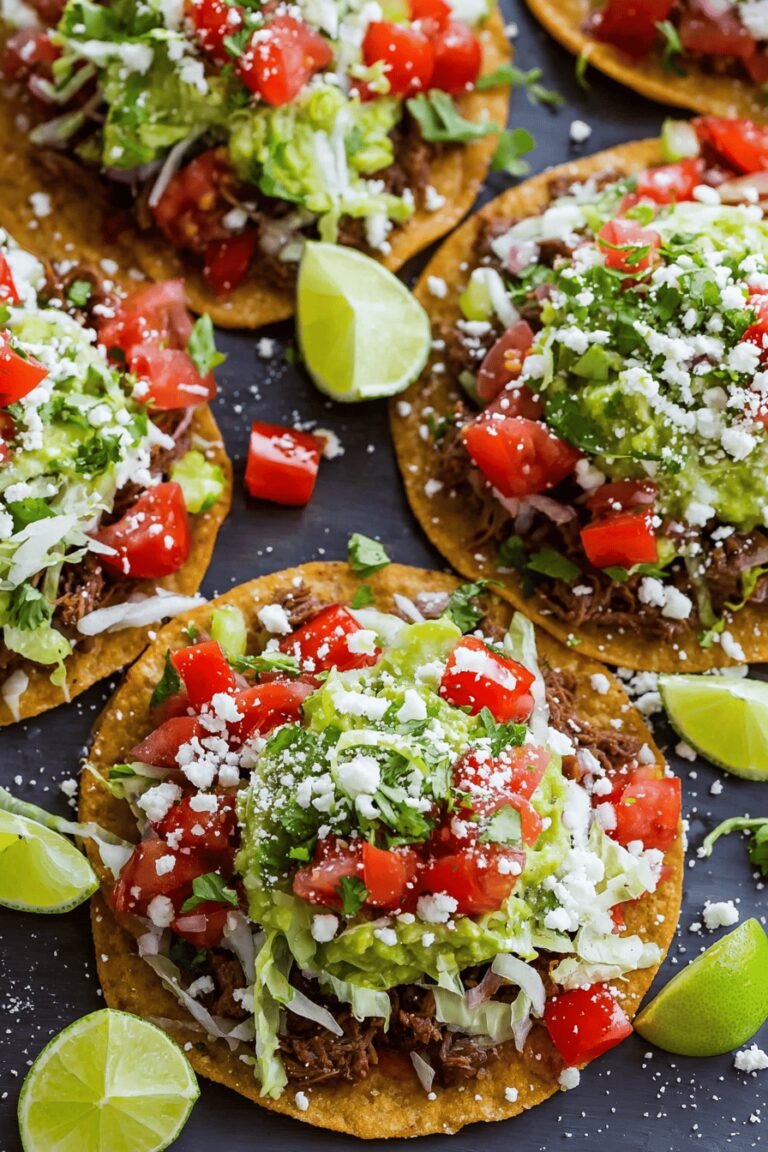 Easy Tostada Recipe - spoonsway.com