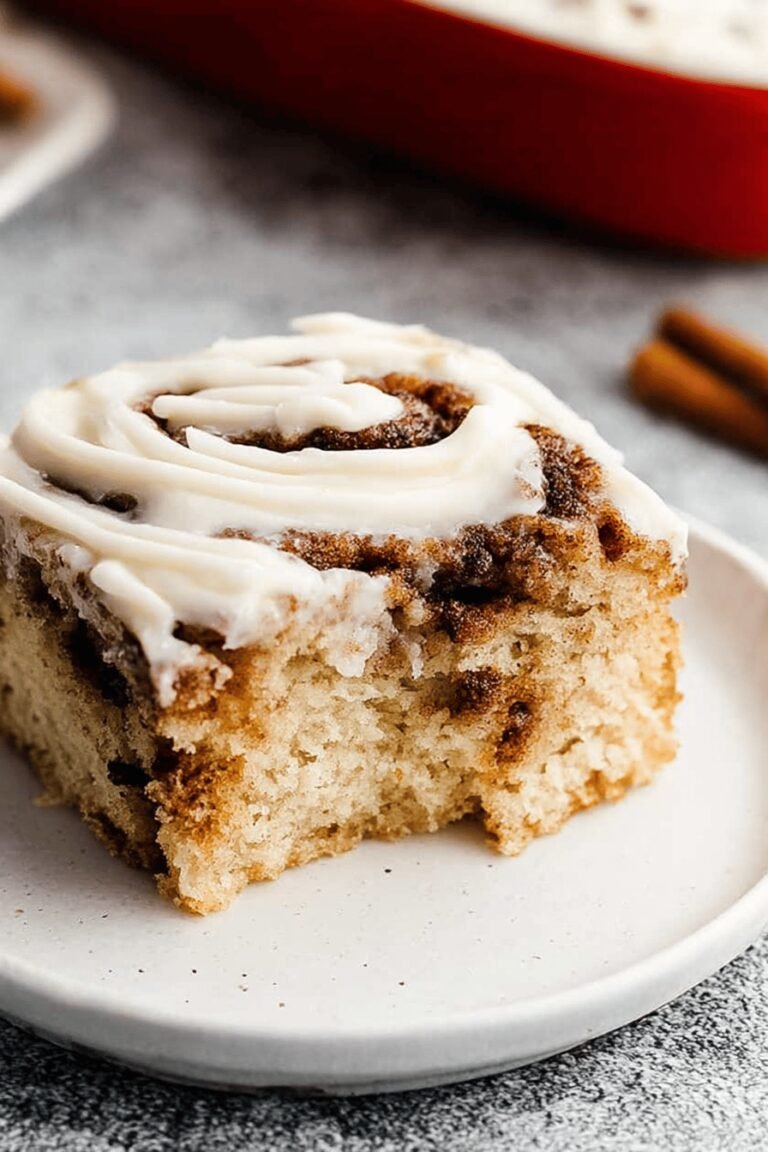 Cream Cheese Frosted Cinnamon Roll Cake – spoonsway.com