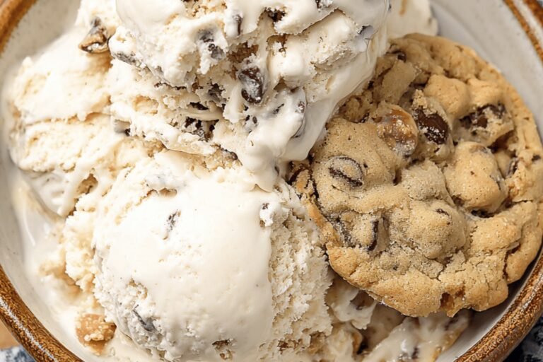Chocolate Chip Cookie Crunch Vanilla Ice Cream - spoonsway.com