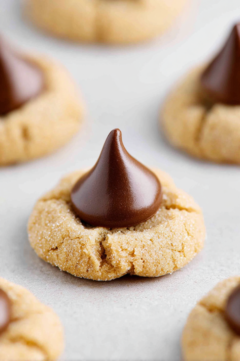 Classic Peanut Butter Blossom Cookie Recipe - spoonsway.com