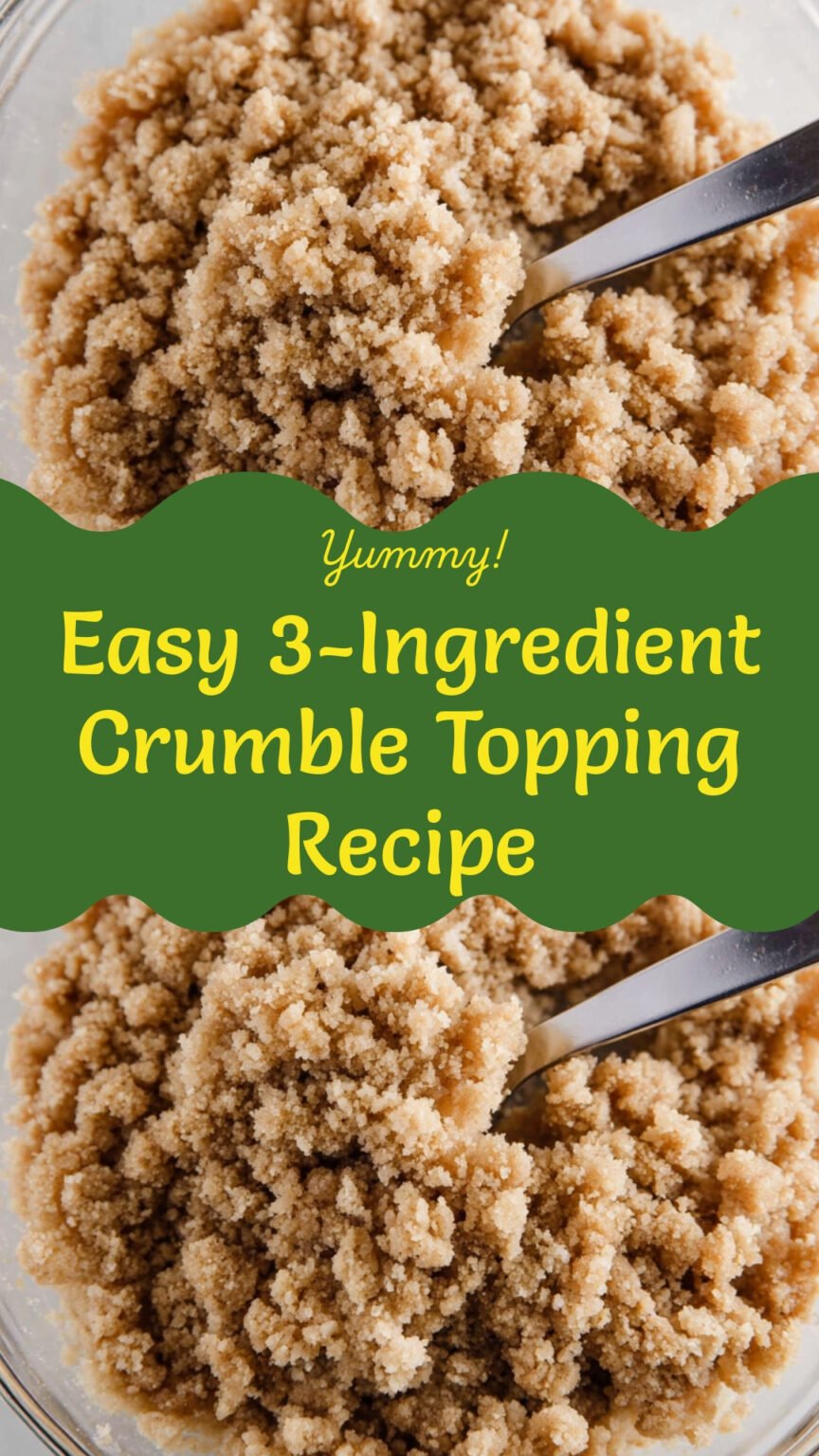 Easy 3-Ingredient Crumble Topping Recipe - spoonsway.com