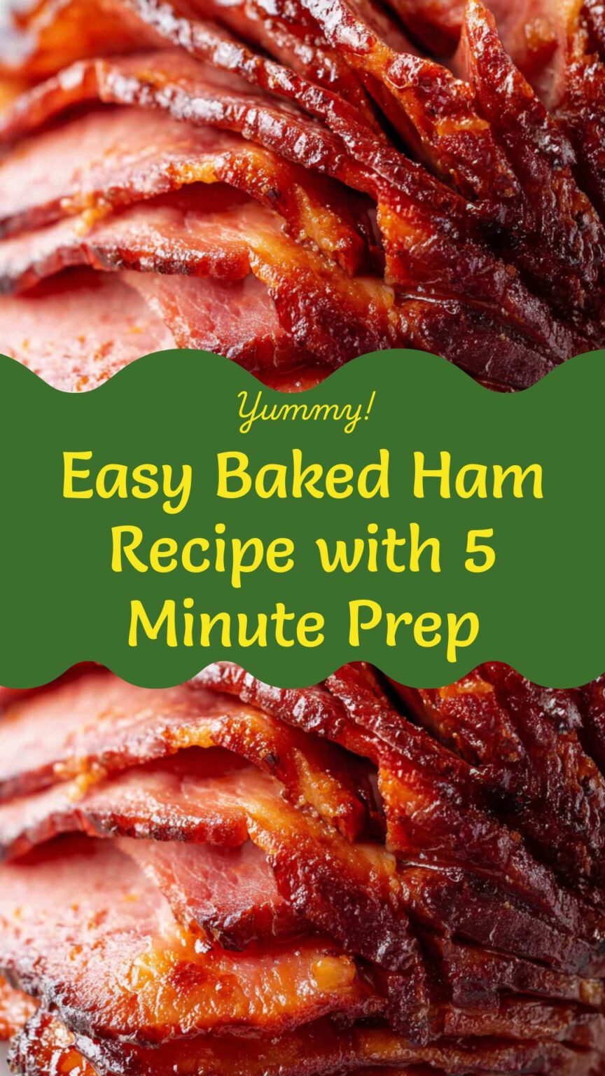 Easy Baked Ham Recipe with 5 Minute Prep - spoonsway.com