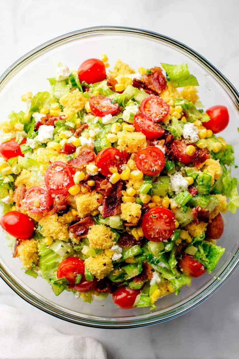 Easy Cornbread Salad Recipe for Any Occasion - spoonsway.com