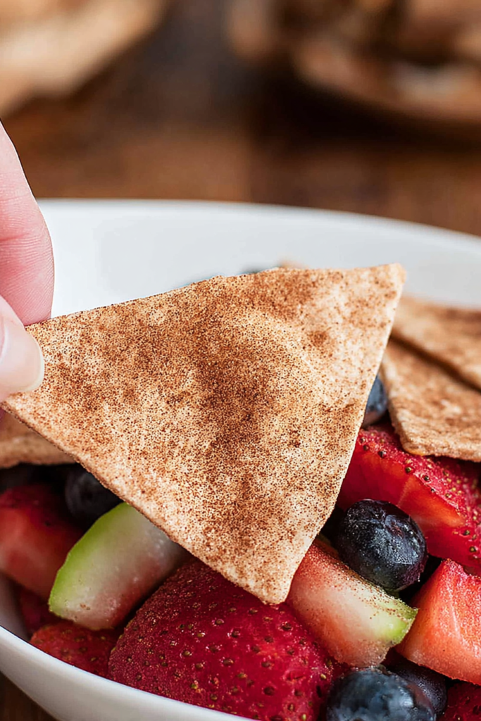 Easy Homemade Cinnamon Tortilla Chips Recipe - spoonsway.com