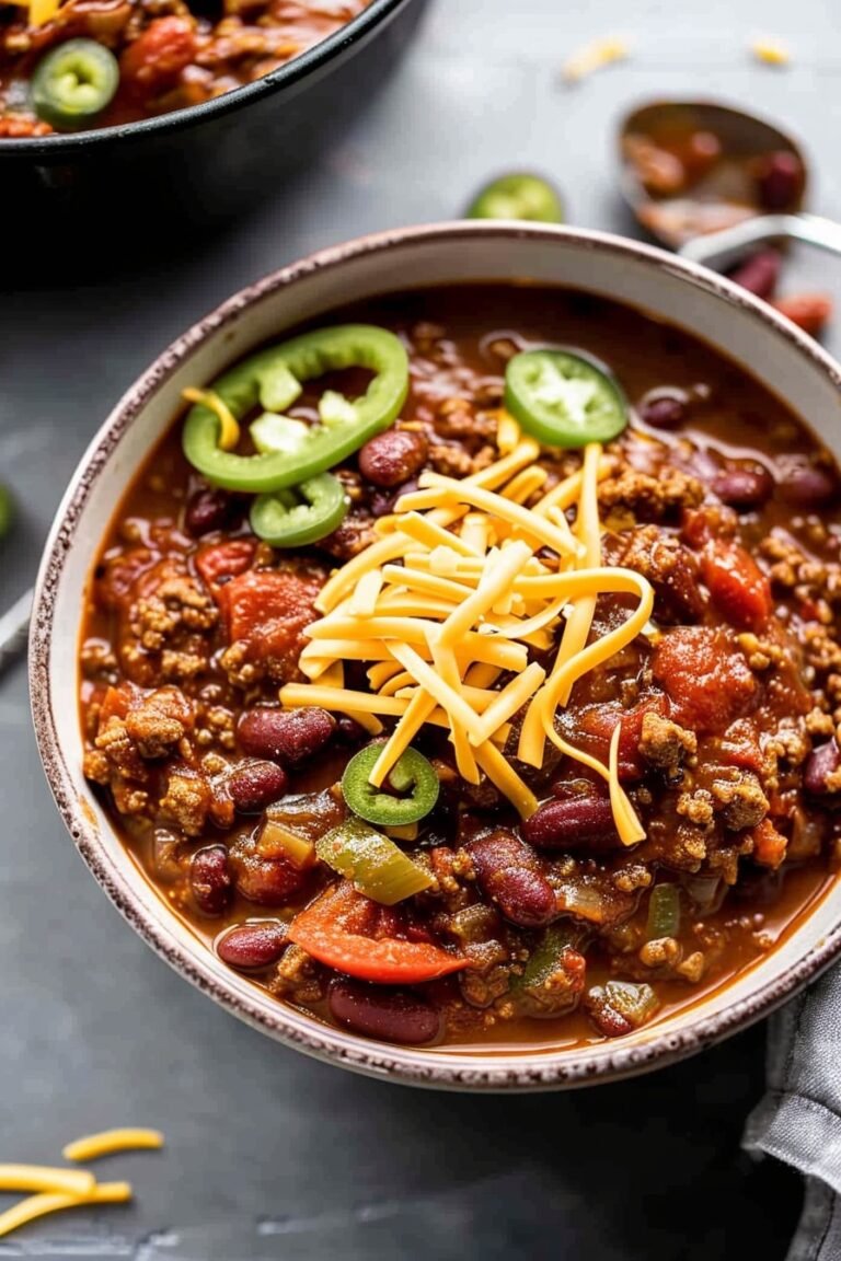 The Best Spicy Chili Recipe from Scratch - spoonsway.com