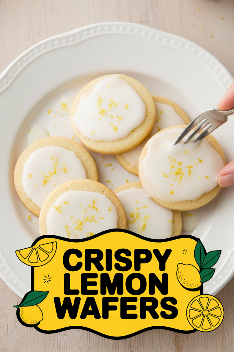 Crispy Lemon Wafers - spoonsway.com